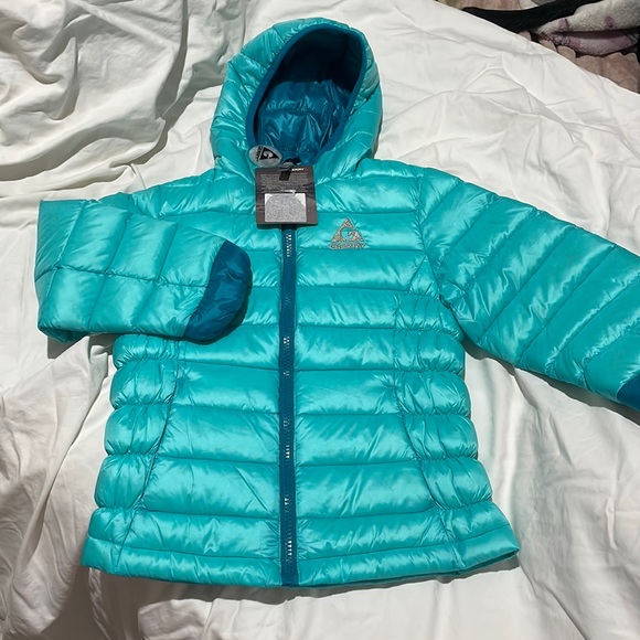 Gerry Weber | Jackets & Coats | Gerry Teal Puffer Front Zip Hooded ...